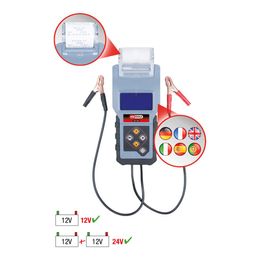 KS Tools 12-V-Digital-Batterie- und Ladesystemtester mit integriertem Drucker (550.1646)
