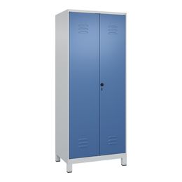 C+P PSA Doppel-Spind Classic PLUS, F&uuml;&szlig;e, 2 Abteile, 1950x800x500mm, 7035/5023 Verschluss Sicherheits-Drehriegel ; C + P M&ouml;belsysteme (080012-22P|S10011)