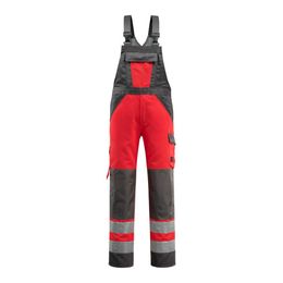 Mascot Gosford Latzhose Größe 76C54, hi-vis rot/dunkelanthrazit (15969-948-22218-76C54)