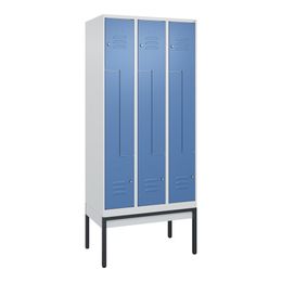 C+P Z-Spind Classic PLUS, Gestell, 6 F&auml;cher, 2120x900x500mm, 7035/5023 Verschluss Zylinderschloss ; C + P M&ouml;belsysteme (0800337-306|S10020)