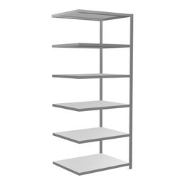 Schulte Anbauregal Steckregal MULTIplus330 2500 x 1000 x 800 mm 6 Fachb&ouml;den Kreuzstrebe verzinkt ; SCHULTE LAGERTECHNIK (13986)