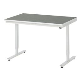 Rau Arbeitstisch adlatus 150 elektrisch h&ouml;henverstellbar Linoleum-/Universal-Platte 1250 mm x 800 mm (08-AT-125-080-L)