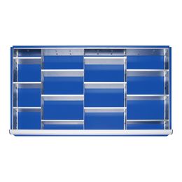 Rau Schubladen-Einteilungs-Set Schublade-XXL H 120-150mm 3 Trenn + 12 Steckwände (09-200-71)