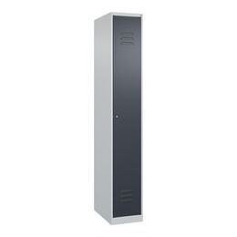 C+P Spind Classic PLUS, 1 Abteil, 1850x300x500mm, 7035/7016 Verschluss Zylinderschloss ; C + P M&ouml;belsysteme (080000-10|S10020)