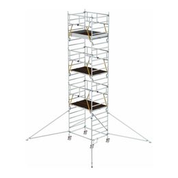 Munk Rollgerüst SG 1,35 x 1,80 m mit Ausleger & Doppel-Plattform Plattformhöhe 6,43 m (167639)