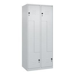 C+P Z-Spind Classic PLUS, 4 F&auml;cher, 1850x800x500mm, 7035/7035 Verschluss Sicherheits-Drehriegel ; C + P M&ouml;belsysteme (080003-224|S10005)