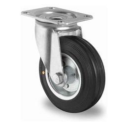CASCOO Lenkrolle ø 125 mm Serie SWS4 (el. leitfähig) Rollenlager (SBP35W0125SWS4R0NE)
