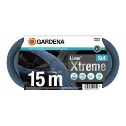 Gardena Liano Xtreme Textilschlauch 1/2 15 m Set mit Anschlussteilen, 18465-20)