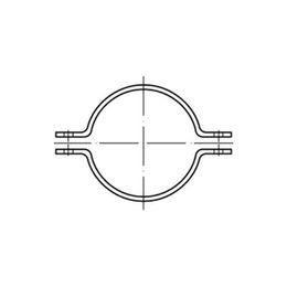 DIN 3567 1.4571 A 169 NW 150 Rohrschellen-Hälften A 5 S ; Industrial Quality Supplies (035679511690000)