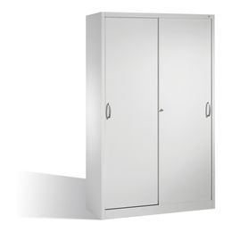 C+P Schwerlast-Werkzeugschrank mit Schiebet&uuml;ren, 4 B&ouml;den, H1950xB1200xT500mm Front Lichtgrau Korpus Lichtgrau ; C + P M&ouml;belsysteme (2059-002|S10004)