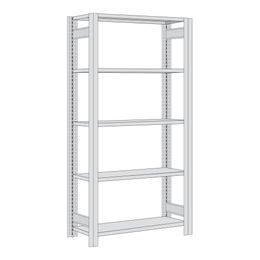 Regalwerk BERT Lagerregal Grundfeld HxBxT 2000x1005x600mm 5 Fachb&ouml;den Fachlast 350kg (B3-59110-60)