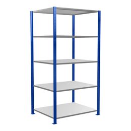 Schulte Grundregal Steckregal MULTIplus150 2000 x 1000 x 800 mm 5 Fachb&ouml;den Kreuzstrebe RAL 5010/verzinkt ; SCHULTE LAGERTECHNIK (12580-B)