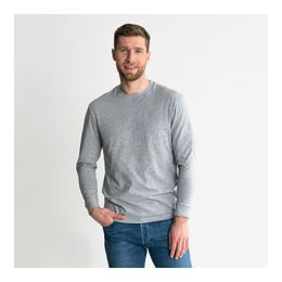 STIER Longsleeve Logo Capsule organic cotton L Grey Melange (906664)