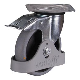 VARIOfit Bremsrolle 125 x 32 mm grau elektrisch leitfähig ; Cordes (dpg-125.036)