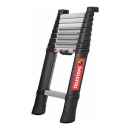 MUNK Günzburger Steigtechnik Stufen-Teleskopleiter Prime Line, 9 Stufen, 115463)