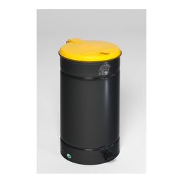Var Euro-Pedal Kunststoffdeckel gelb anthrazit 60 l (1074)