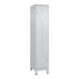 C+P Z-Spind, Classic PLUS, F&uuml;&szlig;e, 2 F&auml;cher, 1950x400x500mm, 7035/7035 Verschluss Zylinderschloss ; C + P M&ouml;belsysteme (080013-122|S10024)