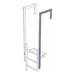 Zarges Ausstiegsholm, abgewinkelt Edelstahl (44049)