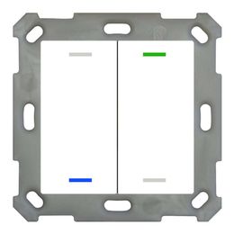 MDT technologies Taster Light 55 2-fach RGBW, rws/glä, neutral BE-TAL5502.01)