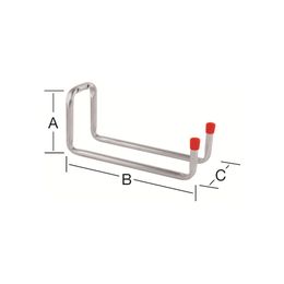 Vormann Ger&auml;tehalter zum Anschrauben Stahl galvanisch blau verzinkt (001471004Z)