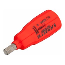 Hazet Schraubendreher-Steckschl&uuml;sseleinsatz 8801K-6KV Vierkant hohl 10 mm (3/8 Zoll) Innen-Sechskant Profil 6 mm)