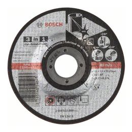 Bosch Trennscheibe 3-in-1 A 46 S BF gekröpft 115 mm 2,5 mm (2608602388)