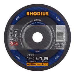 Rhodius ALPHAline XT77 Extradünne Trennscheibe 150 x 1,5 x 22,23 mm (208861)