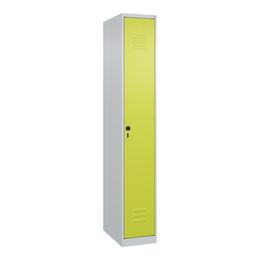 C+P Spind Classic PLUS, 1 Abteil, 1850x300x500mm, 7035/0024 Verschluss Sicherheits-DrehriegelTrennwand mittig ; C + P M&ouml;belsysteme (080000-10F|S10021)