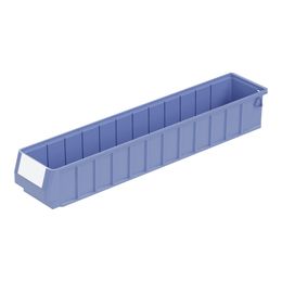 Bito Regalkasten RK Set RK6109, 600 x 117 x 90 mm, taubenblau, inklusive Etikett (1442)
