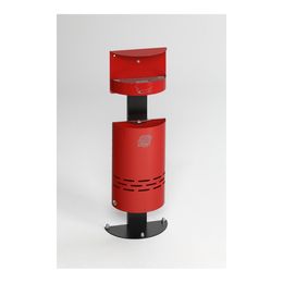 Var Ascher/Abfall-Kombination H 98 rot (RAL 3000) 13 l (28710)