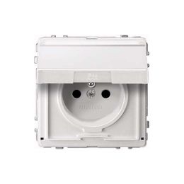 Merten SCHUKO-Steckdose pws Klappd.Schriftfeld MEG2312-7219)