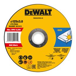 Dewalt High Performance Trennscheibe 125x3x22,23mm Inox Typ 42 (gekr&ouml;pft) DWA4522SIA-AE)