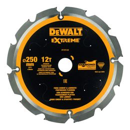 Dewalt Kreiss&auml;geblatt PCD 250/30 mm 12Z DT1474-QZ)