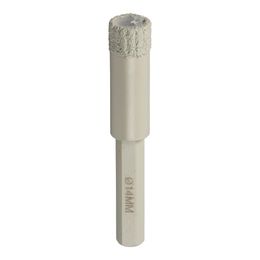 Klingspor DB 600 F Bohrkronen, 10 x 40 mm 1 Segmente 10 mm, geschlossener Rand 1/4 Zoll Bit, sechskant (325383)