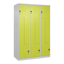 C+P Z-Spind Classic PLUS, 6 F&auml;cher, 1850x1200x500mm, 7035/0024 Verschluss Sicherheits-Drehriegel ; C + P M&ouml;belsysteme (080003-326|S10001)