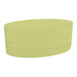 MAGNETOPLAN Kommunikationskarte oval, 190 x 110 mm, 500 St&uuml;ck, gelb, oval 192 x 111 mm, 500 BL (111151902)