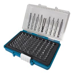 Makita P-81050 Bit-Box 99tlg. | für Schrauben oder Bohren | mit Bits von PH, PZ, TX, SL, H und N sowie Stecknüssen und Bithalter)