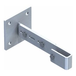 Zarges Wandhalter verstellbar 275 - 375 mm Edelstahl (44251)