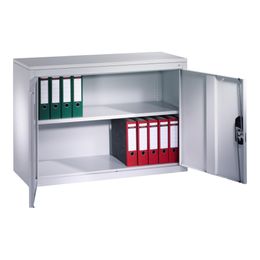 C+P Akten-Sideboard Acurado mit Drehtüren, 2 Ordnerhöhen, H1000xB1200xT400mm Front Lichtgrau Korpus Lichtgrau ; C + P Möbelsysteme (9466-1200|S10265)