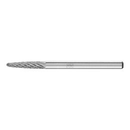 Pferd Hartmetall Frässtift Rundbogen RBF Ø 03x13 mm Schaft-Ø 3 mm Z3P universal mittel kreuzverzahnt (21218133)