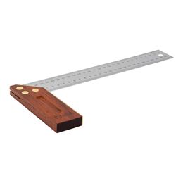STIER Anschlagwinkel Schreinerwinkel Palisander 90° / 45° 300 mm (905377)
