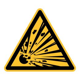 EICHNER Warnschild Explosionsgefährliche Stoffe 10 cm PVC (9225-12040-010)