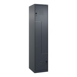 C+P Z-Spind Classic PLUS, 2 F&auml;cher, 1850x400x500mm, 7016/7016 Verschluss Sicherheits-Drehriegel ; C + P M&ouml;belsysteme (080003-122|S10028)