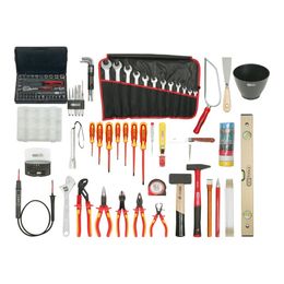 KS Tools Premium Elektriker-Werkzeugkoffer, Nylontasche, 132-teilig (117.0190)