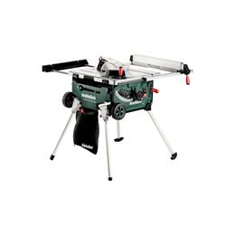 Metabo Akku-Tischkreissäge TS 36-18 LTX BL 254 mit Untergestell und Trolleyfunktion; Karton; 18V 4x8Ah LiHD + ASC 145 Duo (613025810)