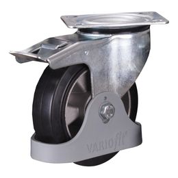 VARIOfit Bremsrolle Elastikvollgummi 125 x 40 mm schwarz ; Cordes (dpg-125.007)