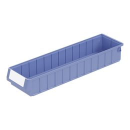 Bito Regalkasten RK Set RK61509, 600 x 156 x 90 mm, taubenblau, inklusive Etikett (22695)