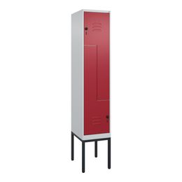 C+P Z-Spind Classic PLUS, Gestell, 2 F&auml;cher, 2120x400x500mm, 7035/3003 Verschluss Sicherheits-Drehriegel ; C + P M&ouml;belsysteme (0800337-122|S10001)