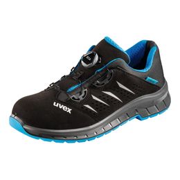 Uvex Halbschuh schwarz/blau Uvex 2 trend, S1P BOA, EU-Schuhgr&ouml;&szlig;e: 43 (6938243)