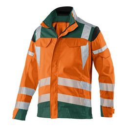 KÜBLER WORKWEAR Kübler PSA Reflectiq Jacke 1207 warnorange/moosgrün 44 ; Kübler Workwear (12078340-3765-44)